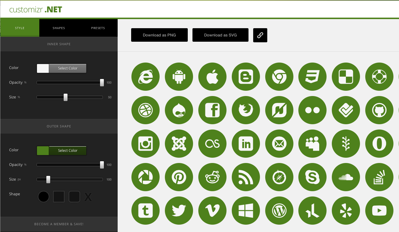 Crea il tuo set di icone personalizzato